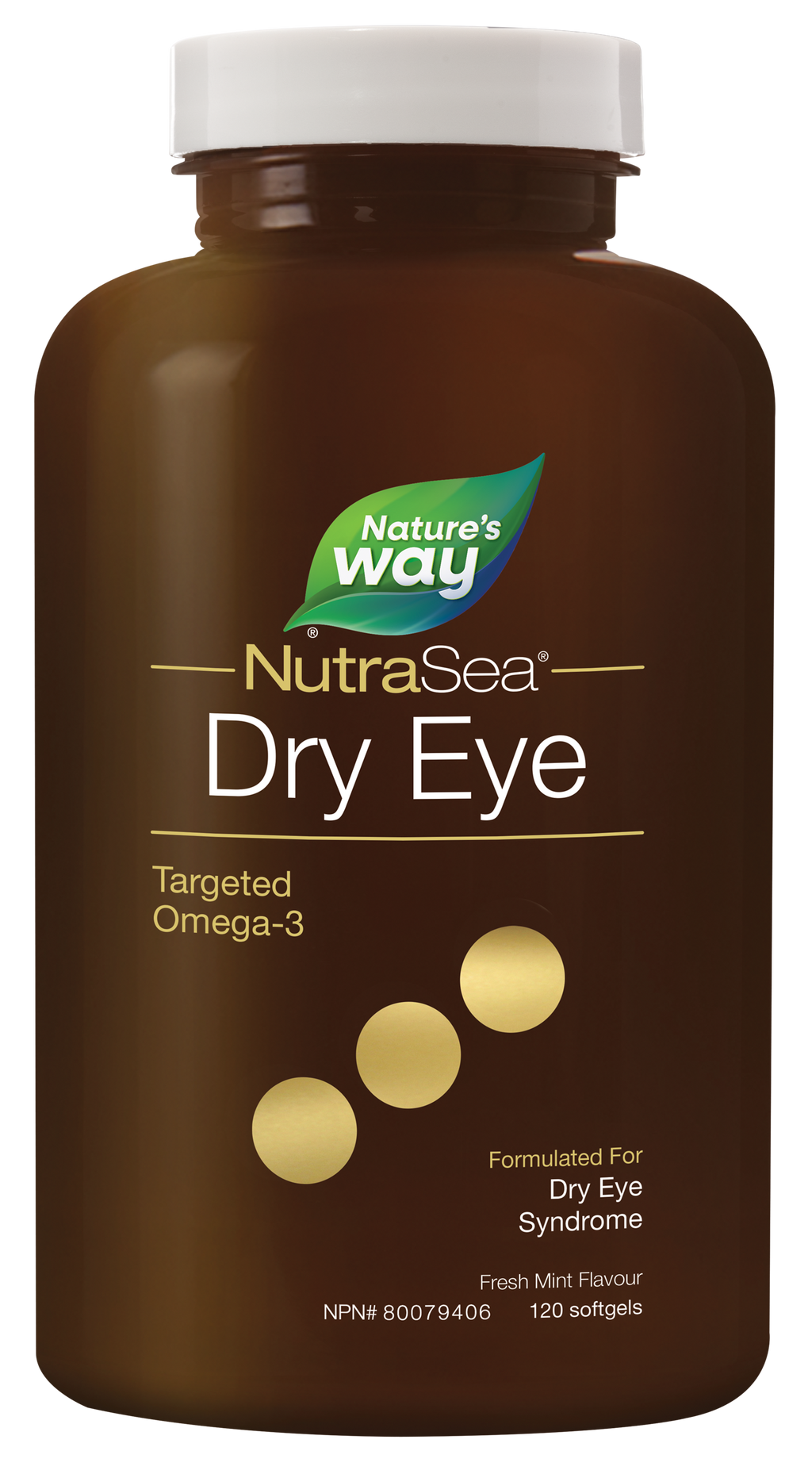 NutraSea Dry Eye Omega-3 ciblé, menthe fraîche, 120 unités / 120 ...